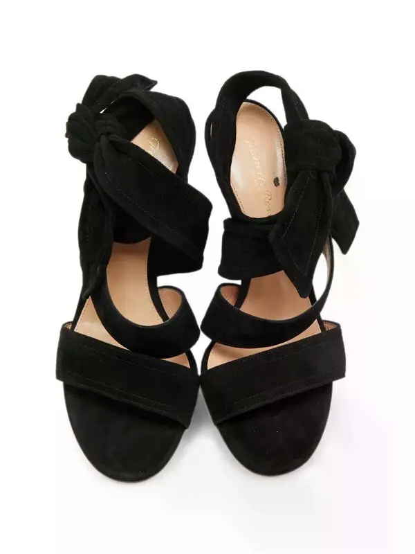 GIANVITO ROSSI Suede Ankle-strap Sandals