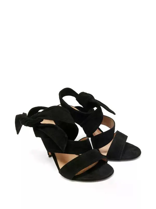 GIANVITO ROSSI Suede Ankle-strap Sandals