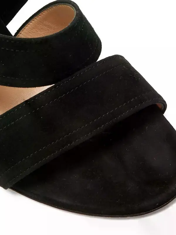 GIANVITO ROSSI Suede Ankle-strap Sandals