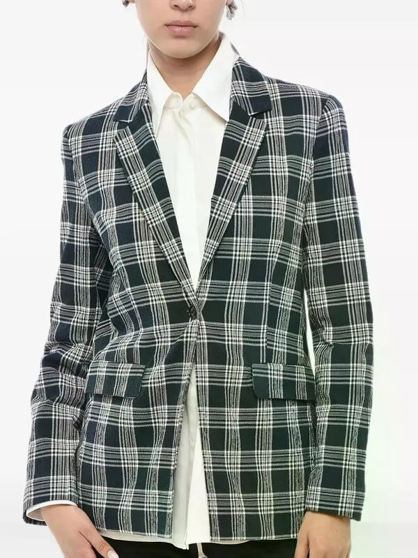 Woolrich Checked Seersucker Blazer
