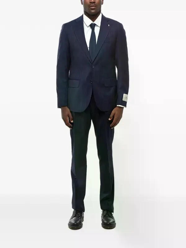 Corneliani Cc Collection Pinstriped Wool Suit