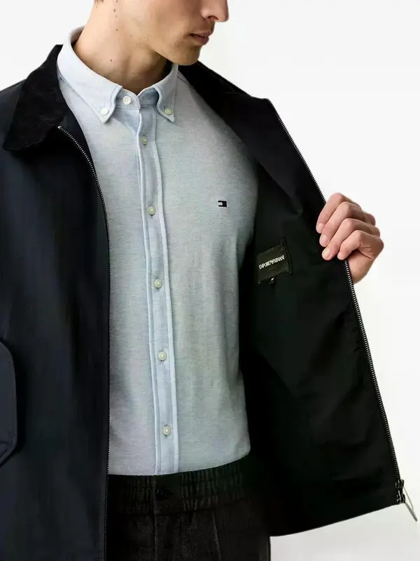 Emporio Armani Blouson Jacket With Stand Collar