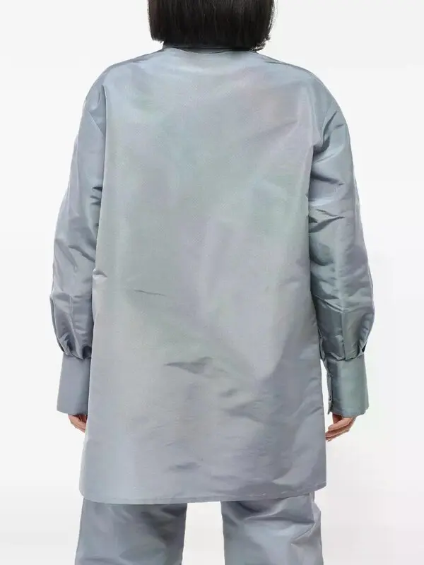 SUPER BLOND Oversized Silk-organza Blouse