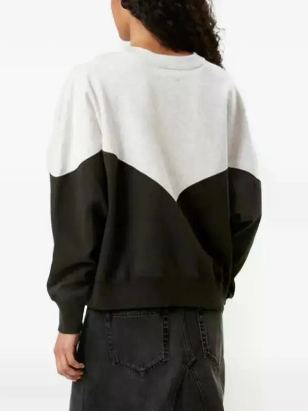 Isabel Marant Étoile Houston Two-tone Logo Sweatshirt
