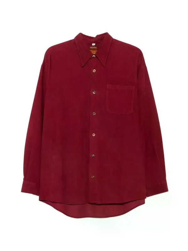 ROMEO GIGLI 2000s Corduroy Chest-pocket Shirt
