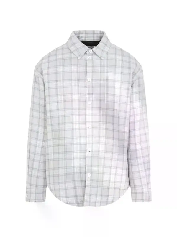 Off-White Check-print Cotton Overshirt
