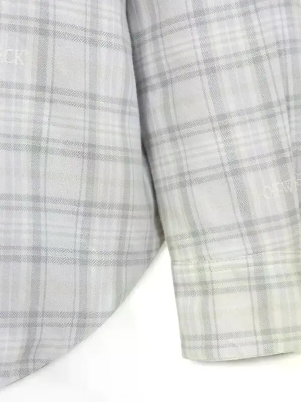 Off-White Check-print Cotton Overshirt