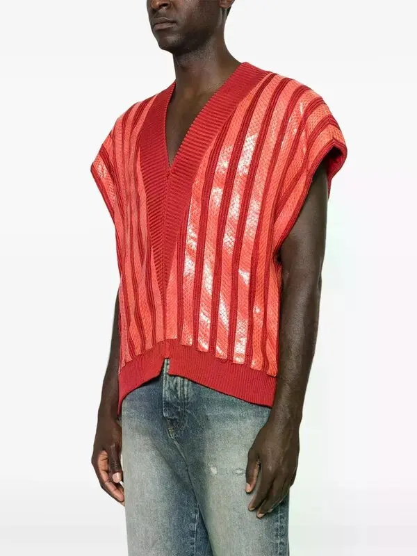 A.N.G.E.L.O. VINTAGE CULT 1980s Snakeskin-effect Ribbed Jacket