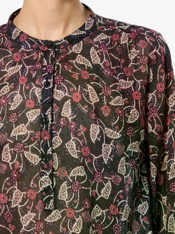 Isabel Marant Étoile Printed Cotton Voile Blouse