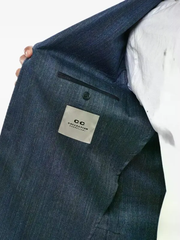 Corneliani Cc Collection Single-breasted Herringbone Blazer