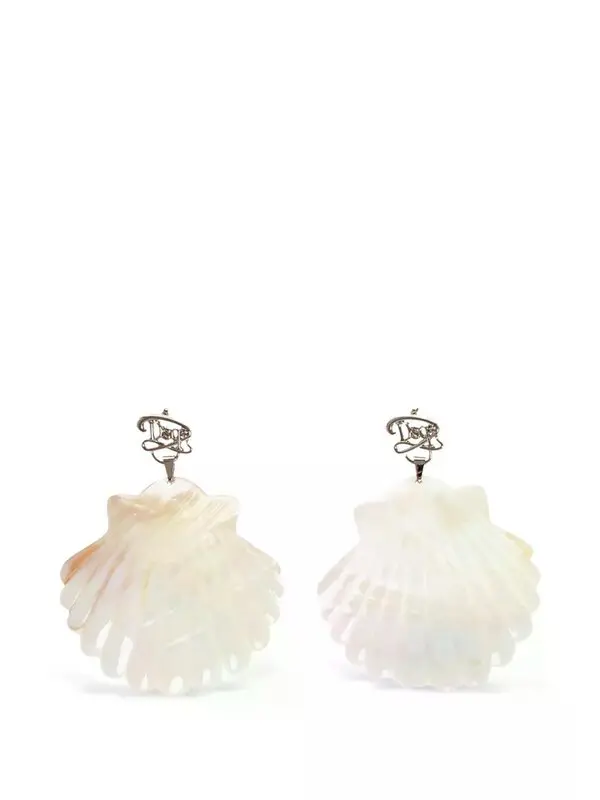 Dsquared2 Shell Pendant Earrings - Silver