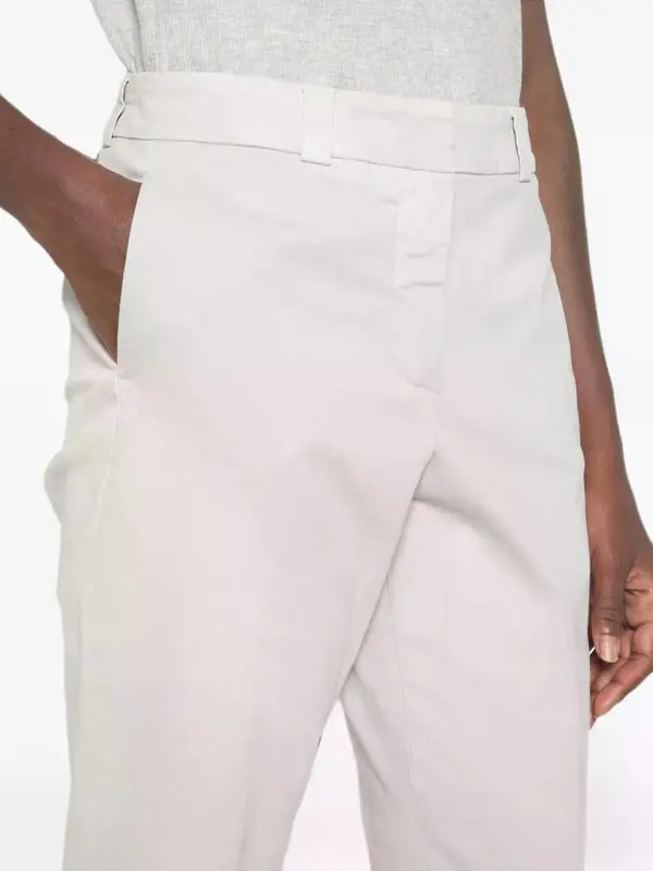 Peserico Cropped-leg Turn-up Trousers