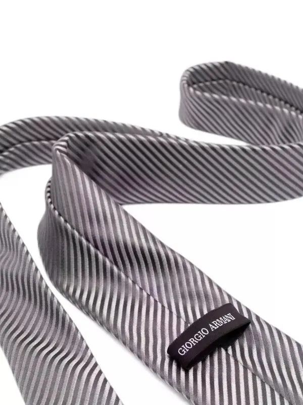 Giorgio Armani Silk Diagonal Stripe Neck Tie