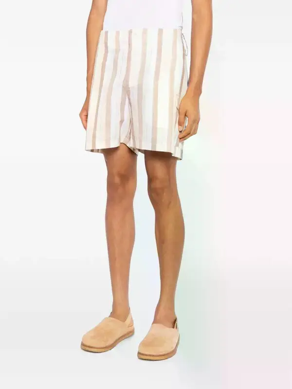 YOUNG N SANG Striped Cargo Shorts