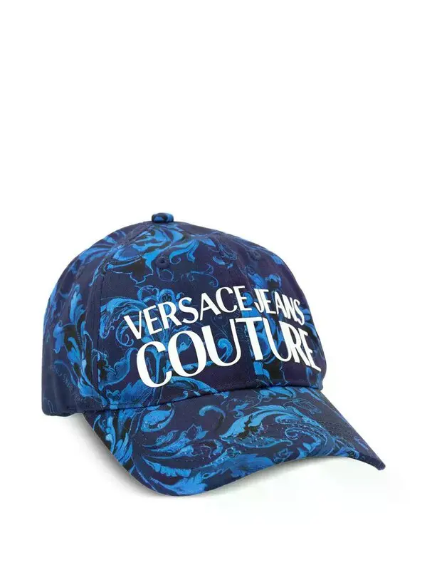 Versace Patterned Logo Baseball Cap