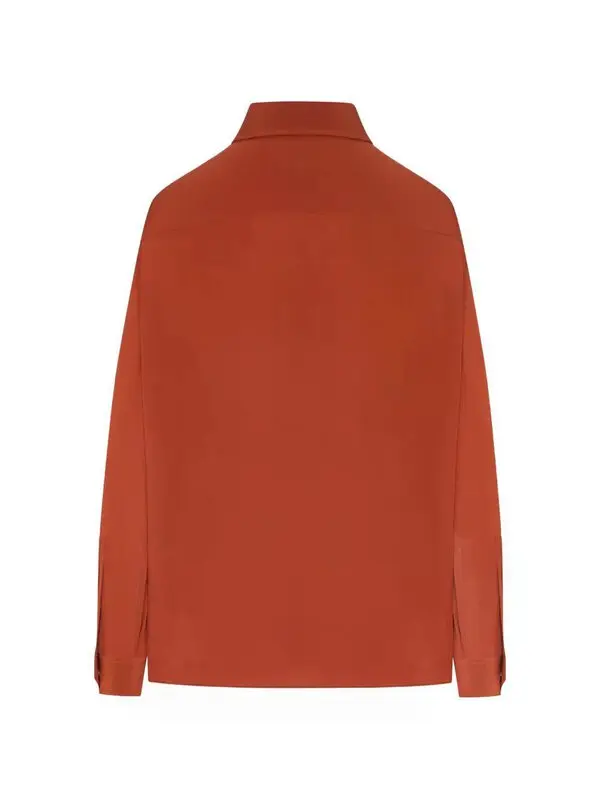 Saint Laurent Long-sleeve Silk Shirt