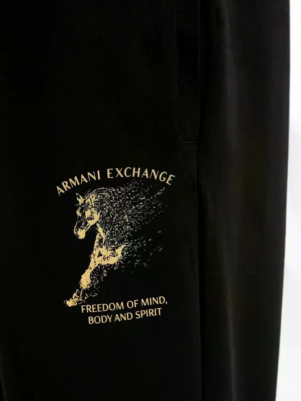 Armani Exchange Horse Logo-print Drawstring Track Pants