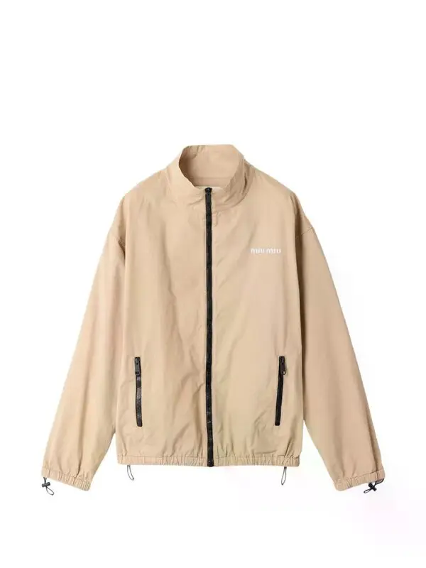 Miu Miu Washed Gabardine Blouson Jacket