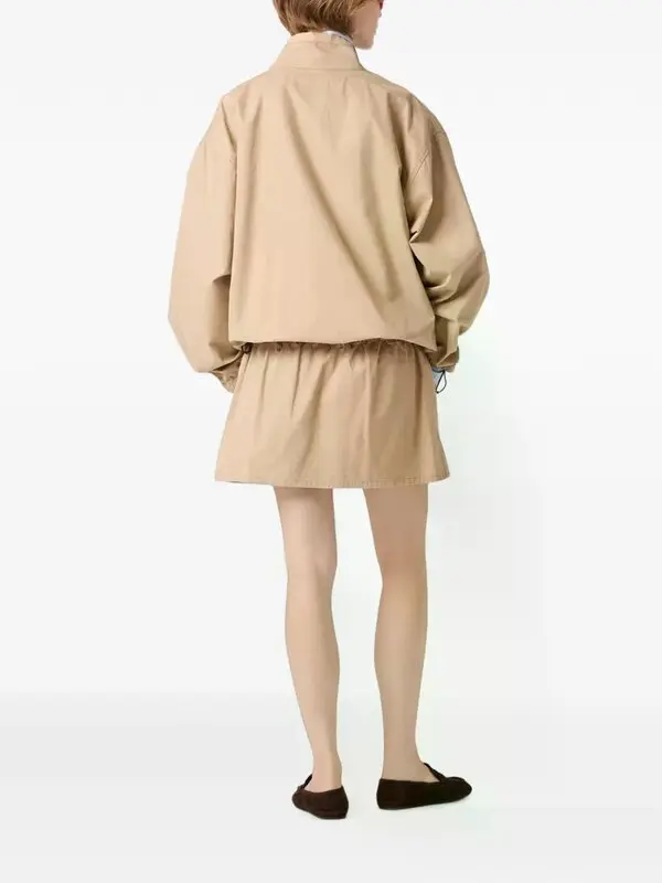 Miu Miu Washed Gabardine Blouson Jacket