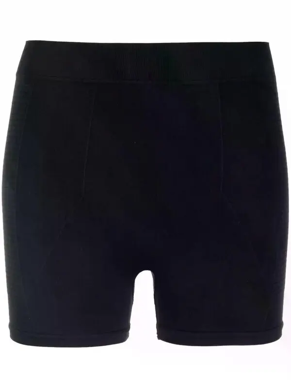 Rick Owens Ribbed Detail Stretch Shorts