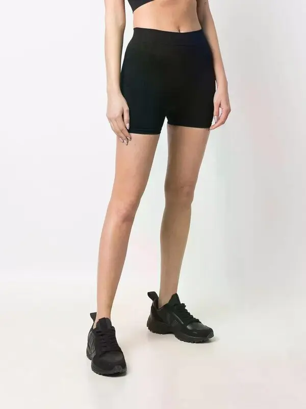 Rick Owens Ribbed Detail Stretch Shorts