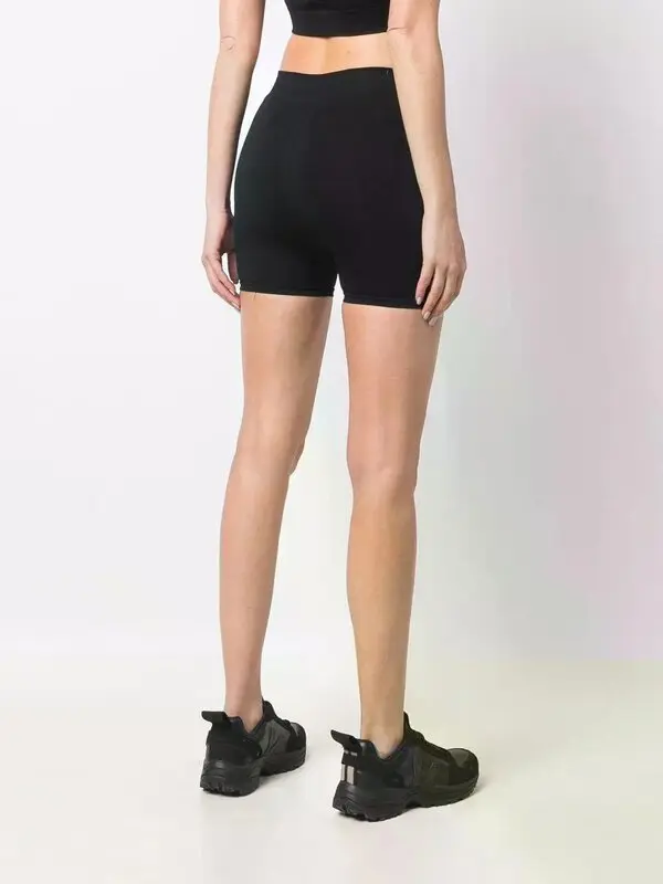 Rick Owens Ribbed Detail Stretch Shorts