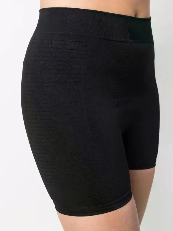 Rick Owens Ribbed Detail Stretch Shorts