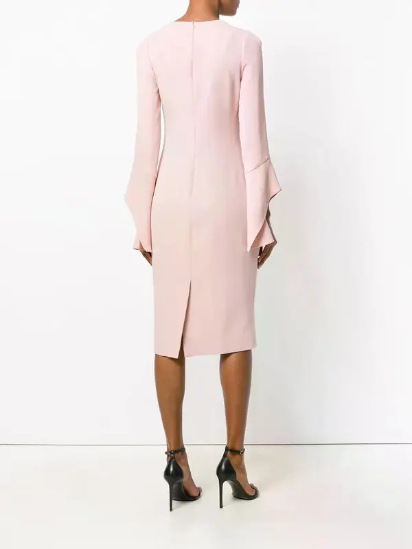 TOM FORD Silk Ruffled Sleeves Dress