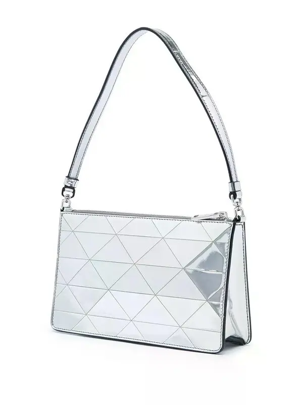 Prada Mini Metallic Spazzolato Tria Shoulder Bag