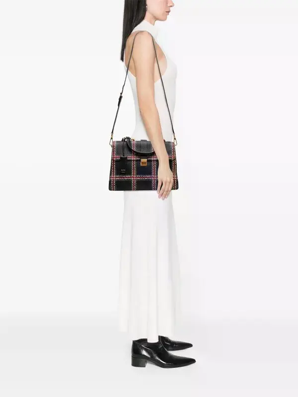 Miu Miu Printed Goatskin Madras Top Handle Bag Satchel