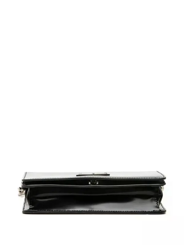 Prada Spazzolato Leather Flap Crossbody Bag