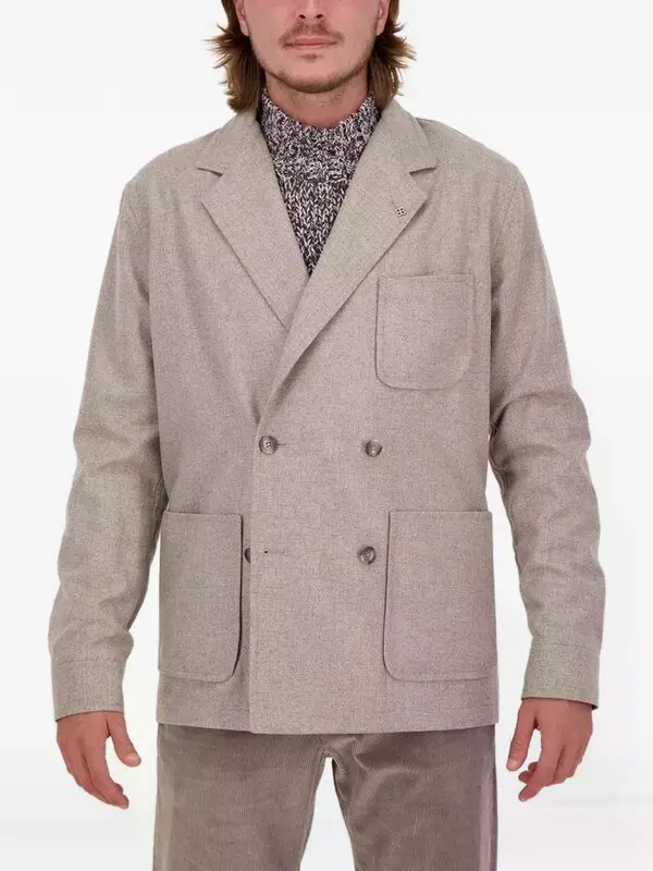 Tagliatore Double-breasted Patch-pocket Blazer