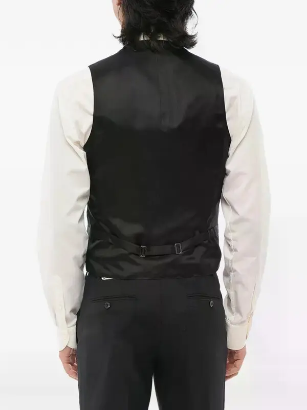 Corneliani Geometric Pattern Iridescent Waistcoat