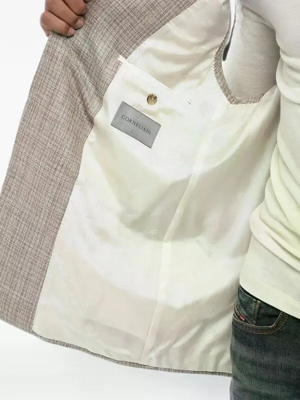 Corneliani Mandarin-collar Silk Waistcoat