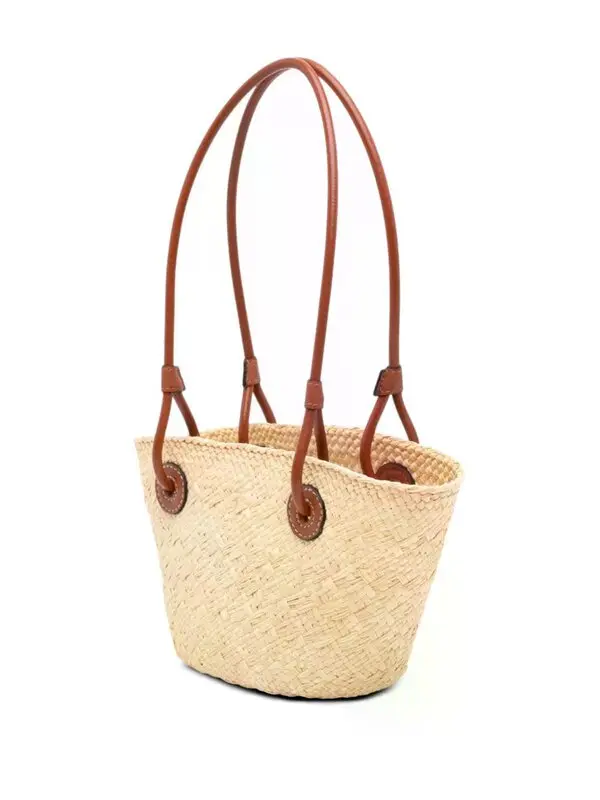 Loewe 2022 Mini Raffia Anagram Basket Tote Bag