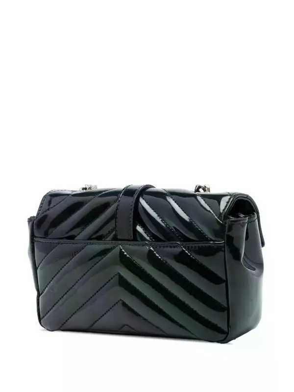 Saint Laurent Baby Chevron Patent Classic Monogram Chain Bag