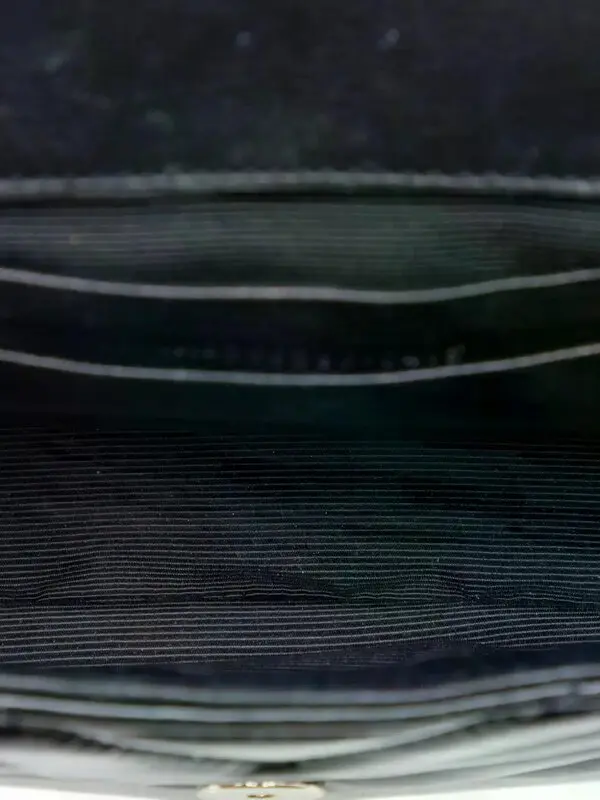 Saint Laurent Baby Chevron Patent Classic Monogram Chain Bag