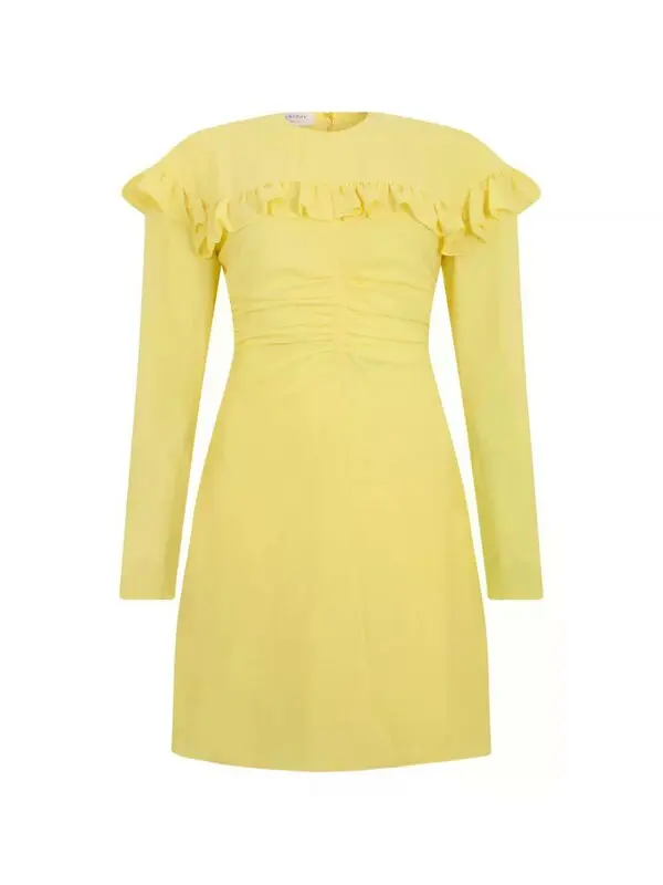 Philosophy Di Lorenzo Serafini Ruffled Long-sleeve Dress - Yellow
