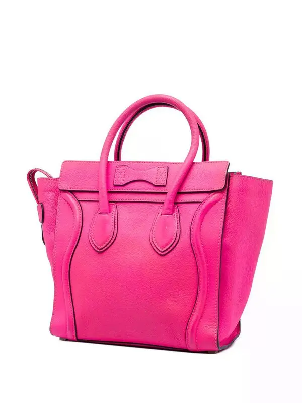 Celine Micro Luggage Tote Bag - Pink