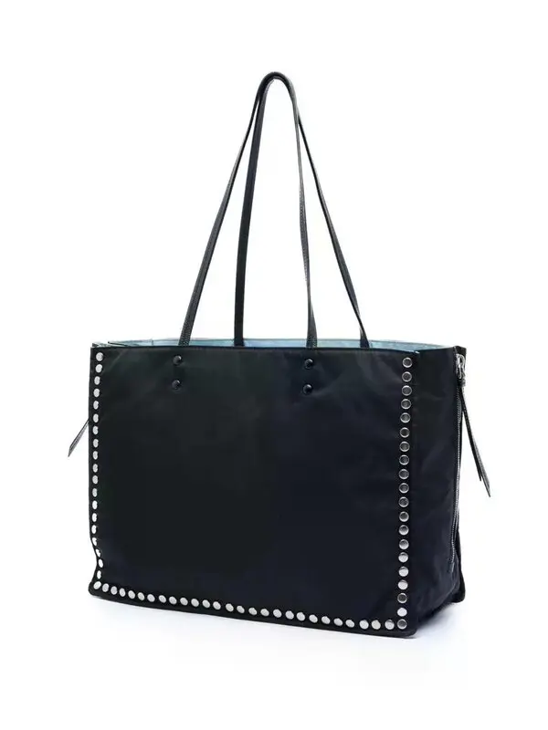 Prada Studded Tessuto Totes Bag