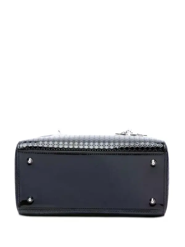 Dior Medium Metallic Patent Microcannage Lady Satchel