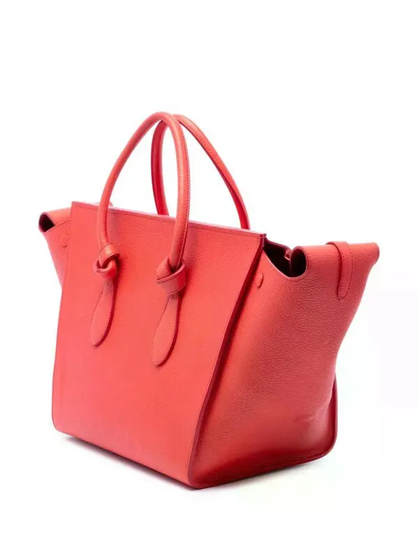 Celine Medium Grained Calfskin Tie Knot Tote Bag - Red