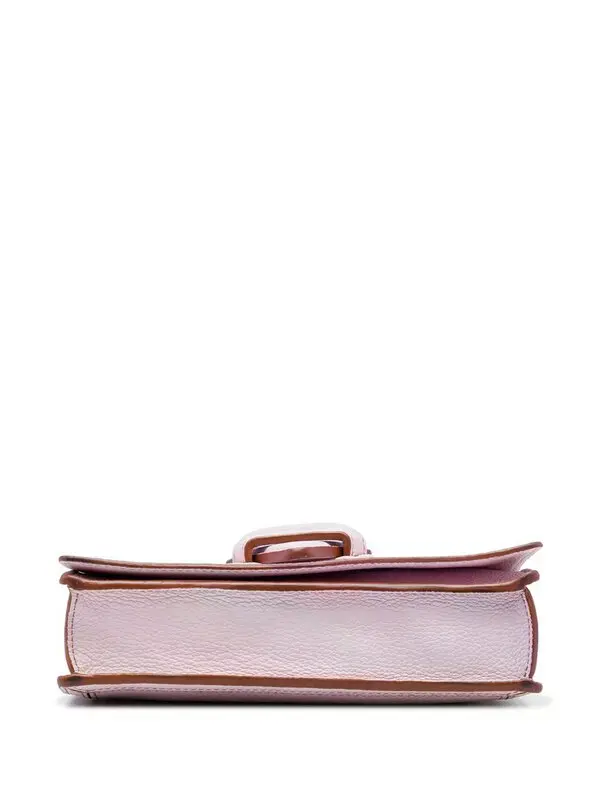 Loewe Grained Calfskin Barcelona Wallet On Strap Crossbody Bag - Pink