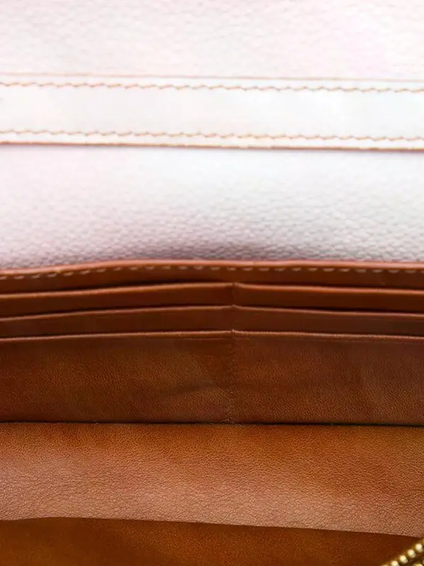Loewe Grained Calfskin Barcelona Wallet On Strap Crossbody Bag - Pink
