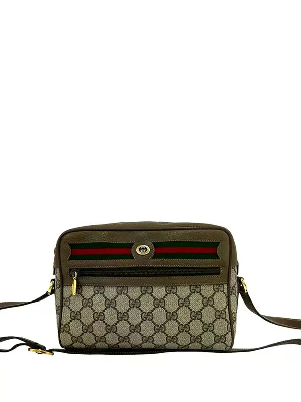 Gucci Gg Supreme Web Crossbody Bag