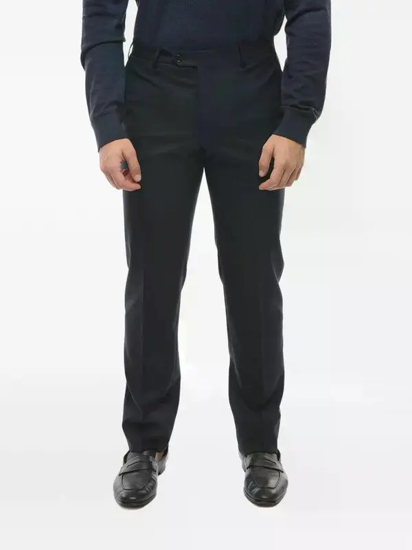 Corneliani Academy Pleated Wool Trousers
