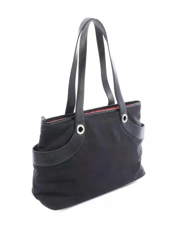 BVLGARI 1990-2010 Logomania Canvas Tote Bag