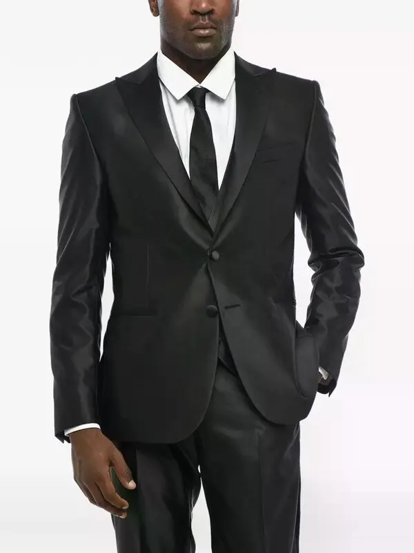 Corneliani Satin-finish Peak-lapel Suit
