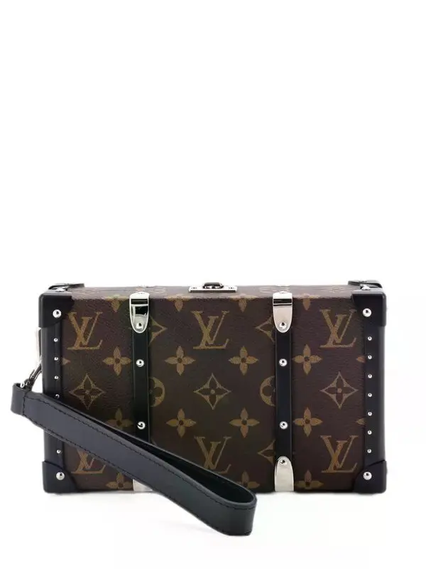 LOUIS VUITTON Wallet Trunk Macassar Monogram Canvas Clutch Bag