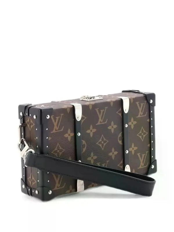 LOUIS VUITTON Wallet Trunk Macassar Monogram Canvas Clutch Bag